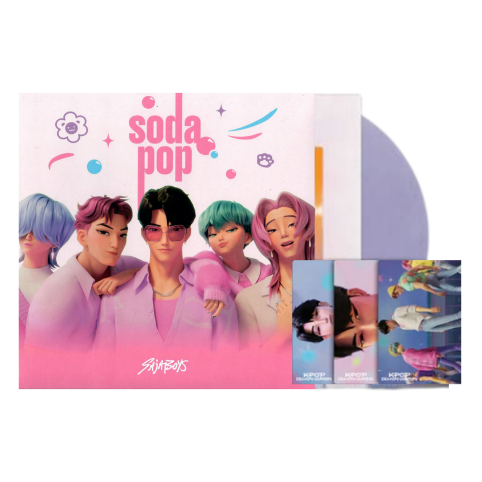Saja Boys, KPop Demon Hunters Cast: Soda Pop - Purple Vinyl 7" Single ...