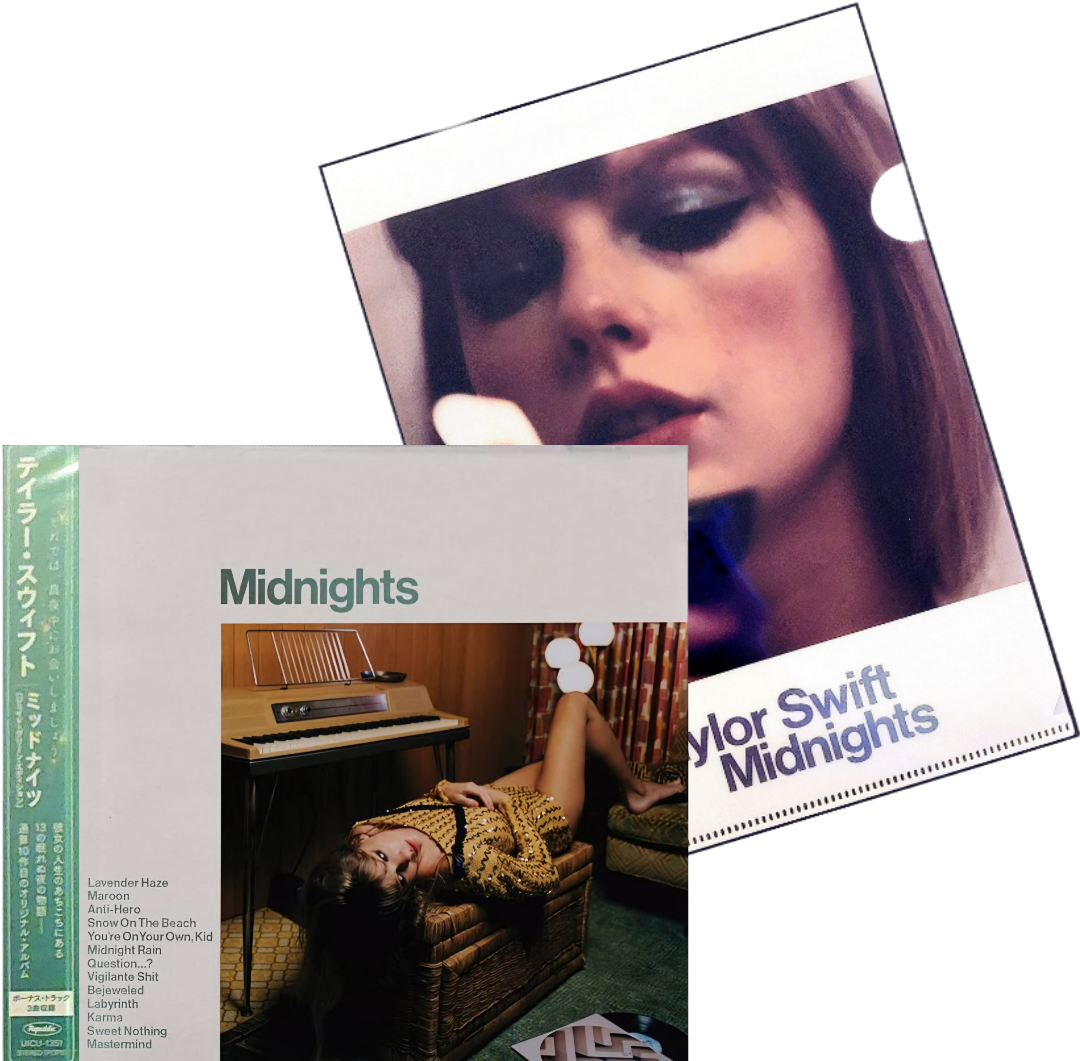 Taylor Swift: Midnights Jade Green Japan CD Album + Bonus A5 Folder ...