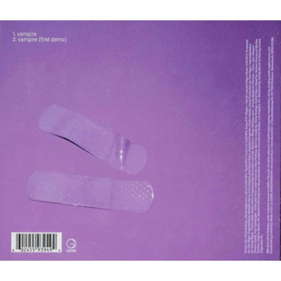 Olivia Rodrigo: Vampire 2-track CD Single including Demo Version ...